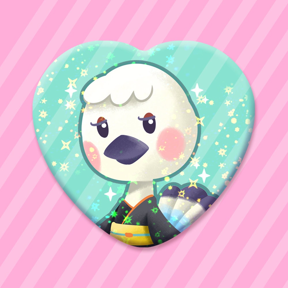 Blanche Animal Crossing Cute Metal Sparkly Star Holographic - Etsy