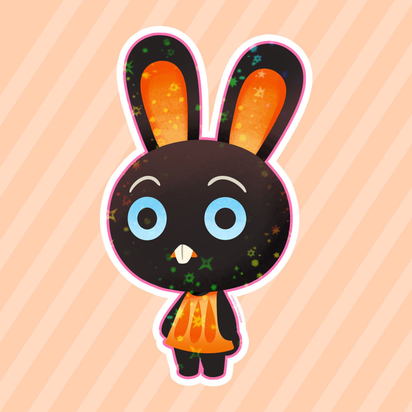 Cole Animal Crossing Cute Vinyl Sparkly Star Holographic Sticker - Etsy ...