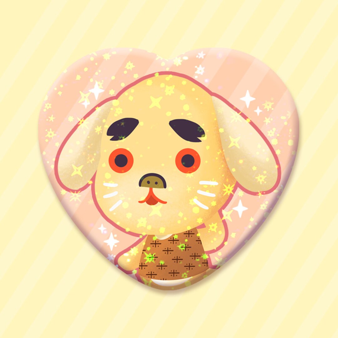 Benjamin Animal Crossing Cute Metal Sparkly Star Holographic - Etsy
