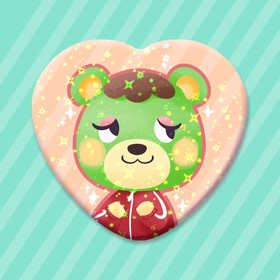 Charlise Animal Crossing Cute Metal Sparkly Star Holographic | Etsy