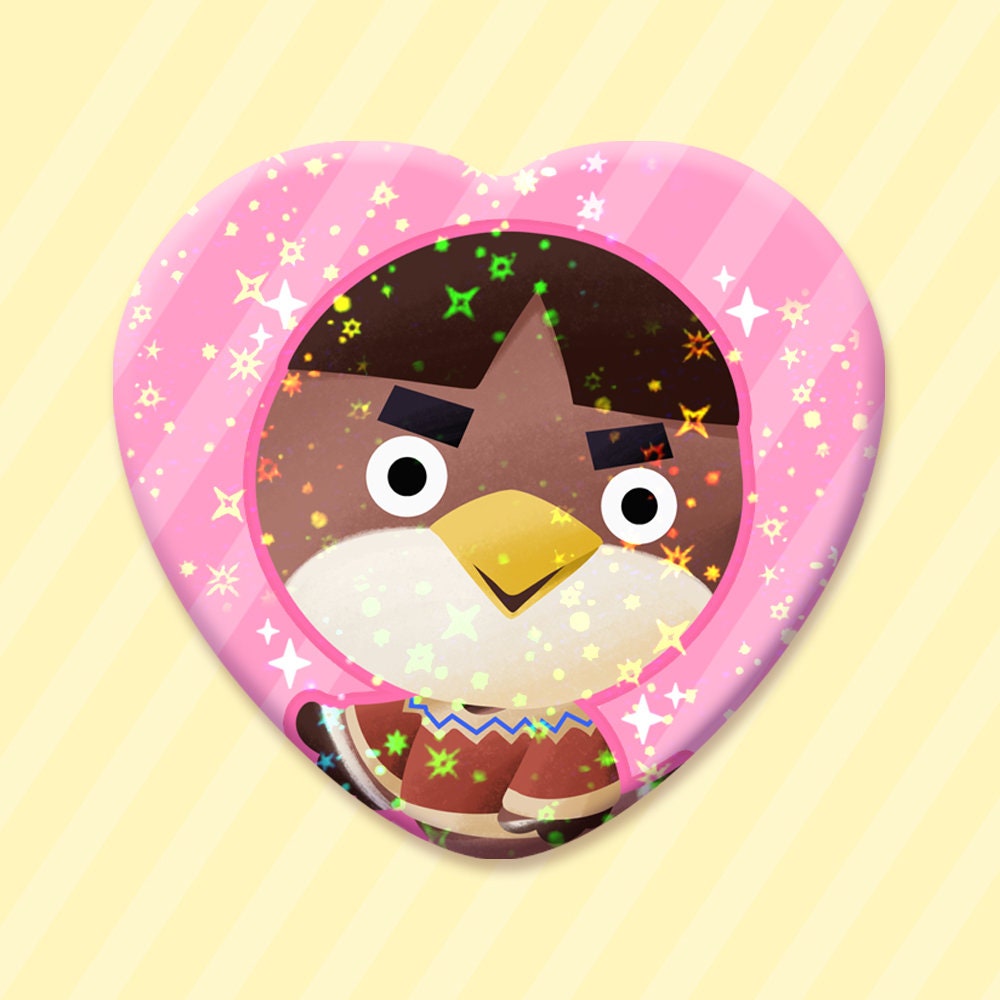 Anchovy Animal Crossing Cute Metal Sparkly Star Holographic - Etsy