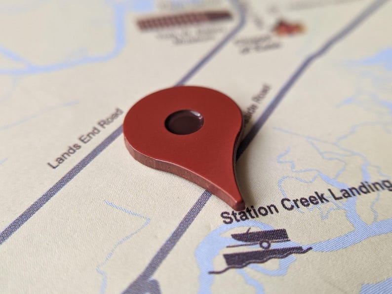 Map Pin Location Marker Enamel Pin - Etsy