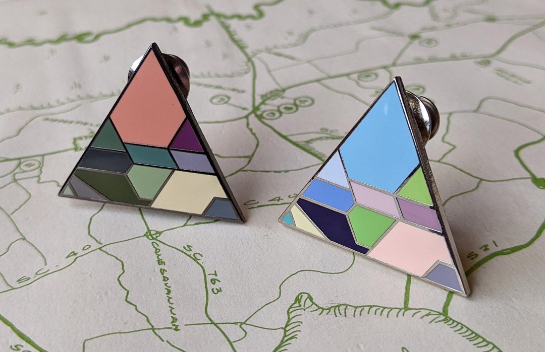 Soil Texture Pyramid Hard Enamel Pin - Etsy