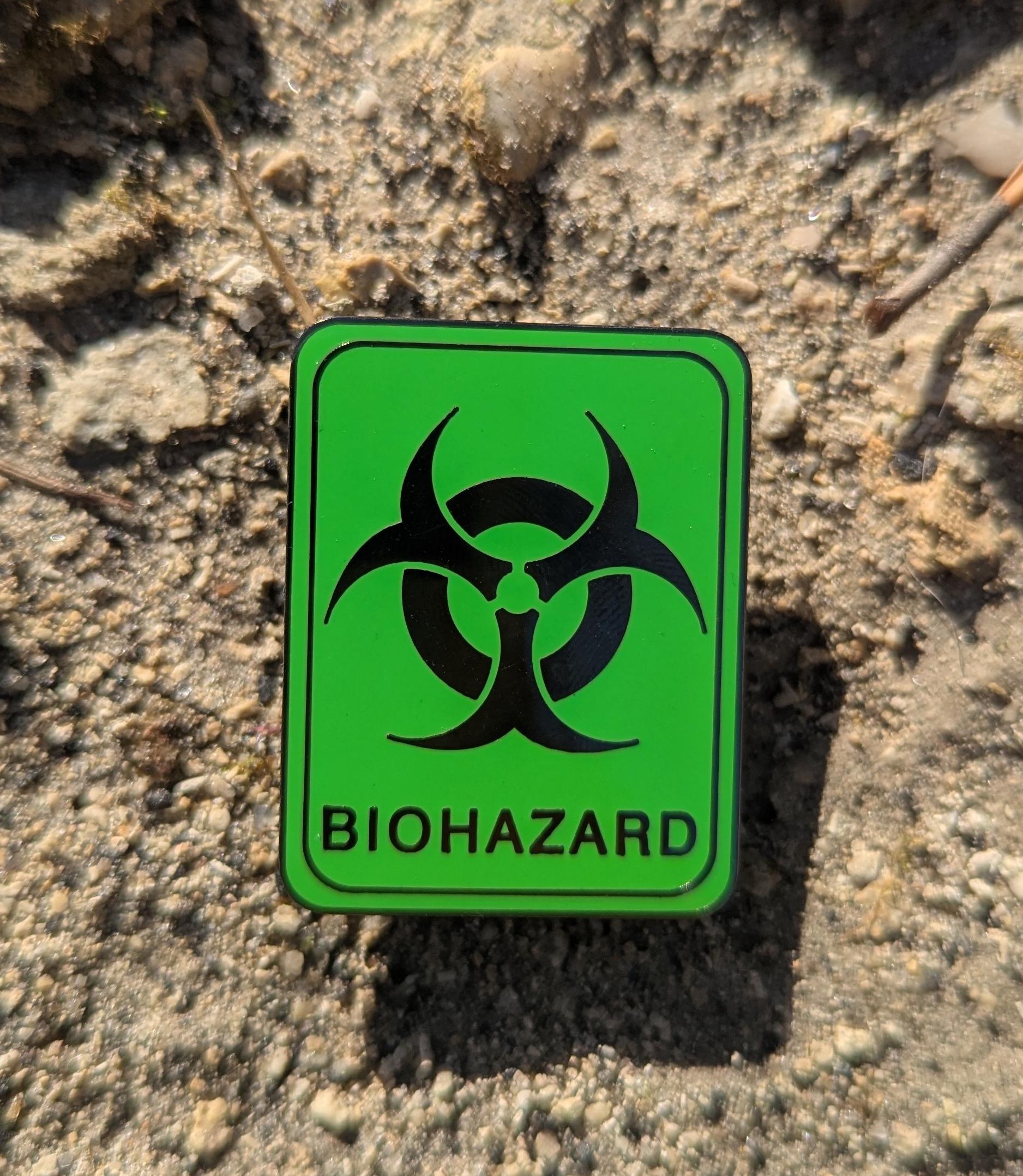 Warning Signs - Dead End Will Bite Biohazard Hard Enamel Pins - Etsy