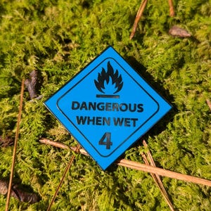 Hazard Signs Hard Enamel Pins - NFPA Diamond, Crush Warning, Dangerous ...