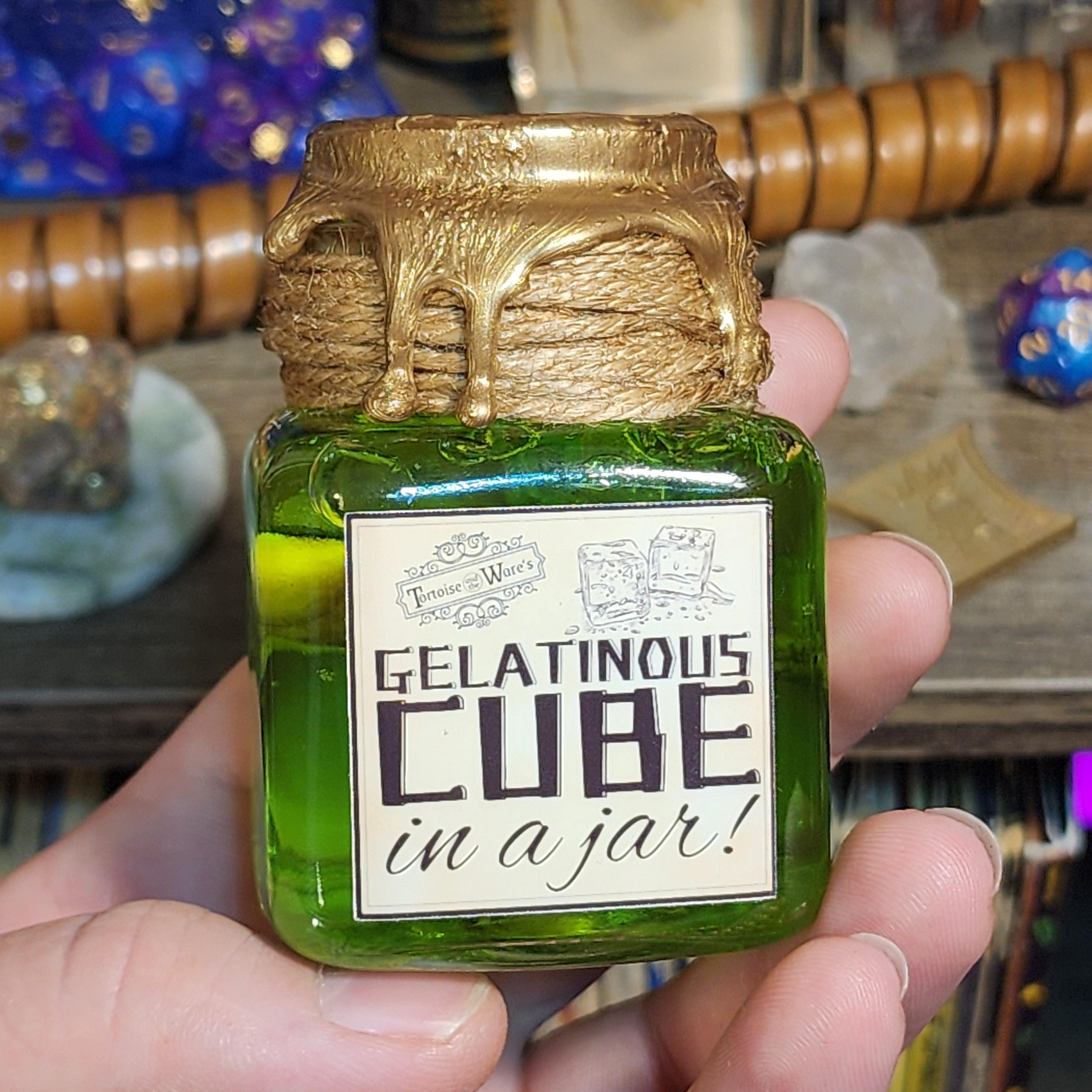 Gelatinous Cube in a Jar | Fantasy Potion Bottle | Dungeons and Dragons ...