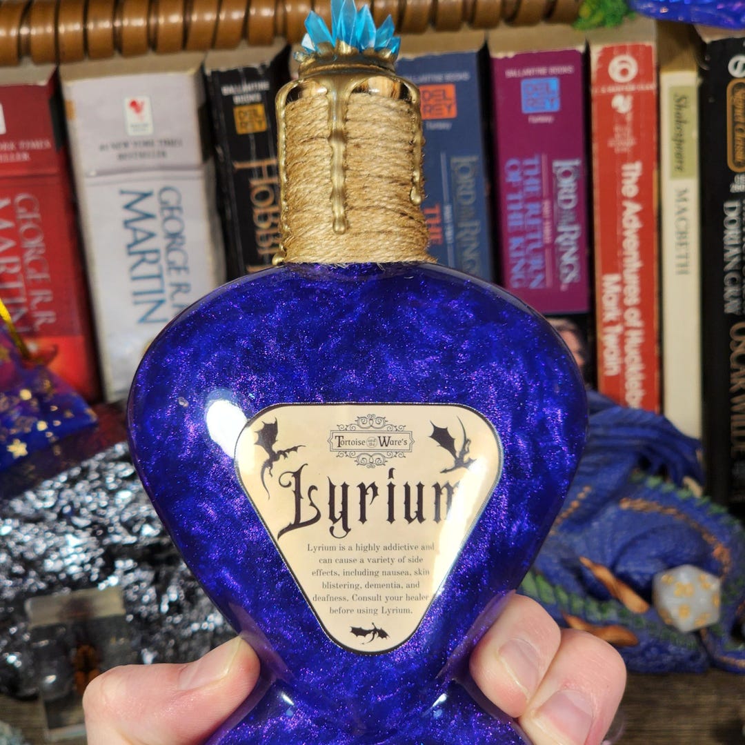 Lyrium Potion | Fantasy Potion Bottle | Dungeons and Dragons TTRPG ...
