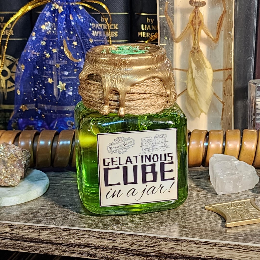 Gelatinous Cube in a Jar | Fantasy Potion Bottle | Dungeons and Dragons ...