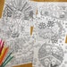 The Beatles Coloring Pages, Hand-drawn Art, Adult Coloring Book ...