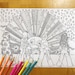 The Beatles Coloring Pages, Hand-drawn Art, Adult Coloring Book ...