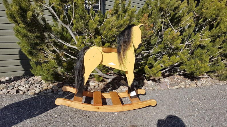 Custom / Wooden Rocking Horse / Custom Colour / Custom | Etsy