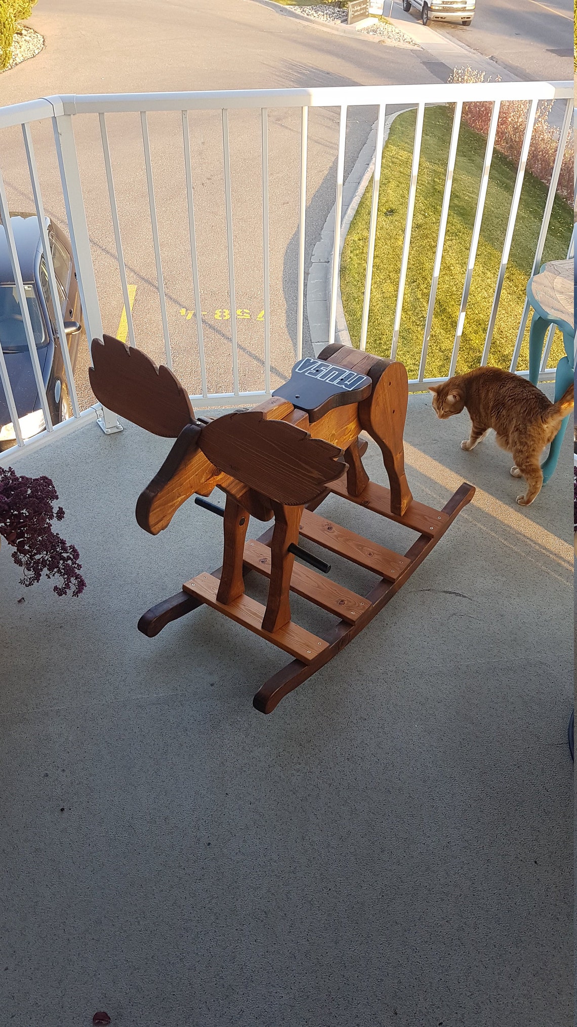 Personalized Handmade Wooden Custom Rocking Moose - Etsy Canada