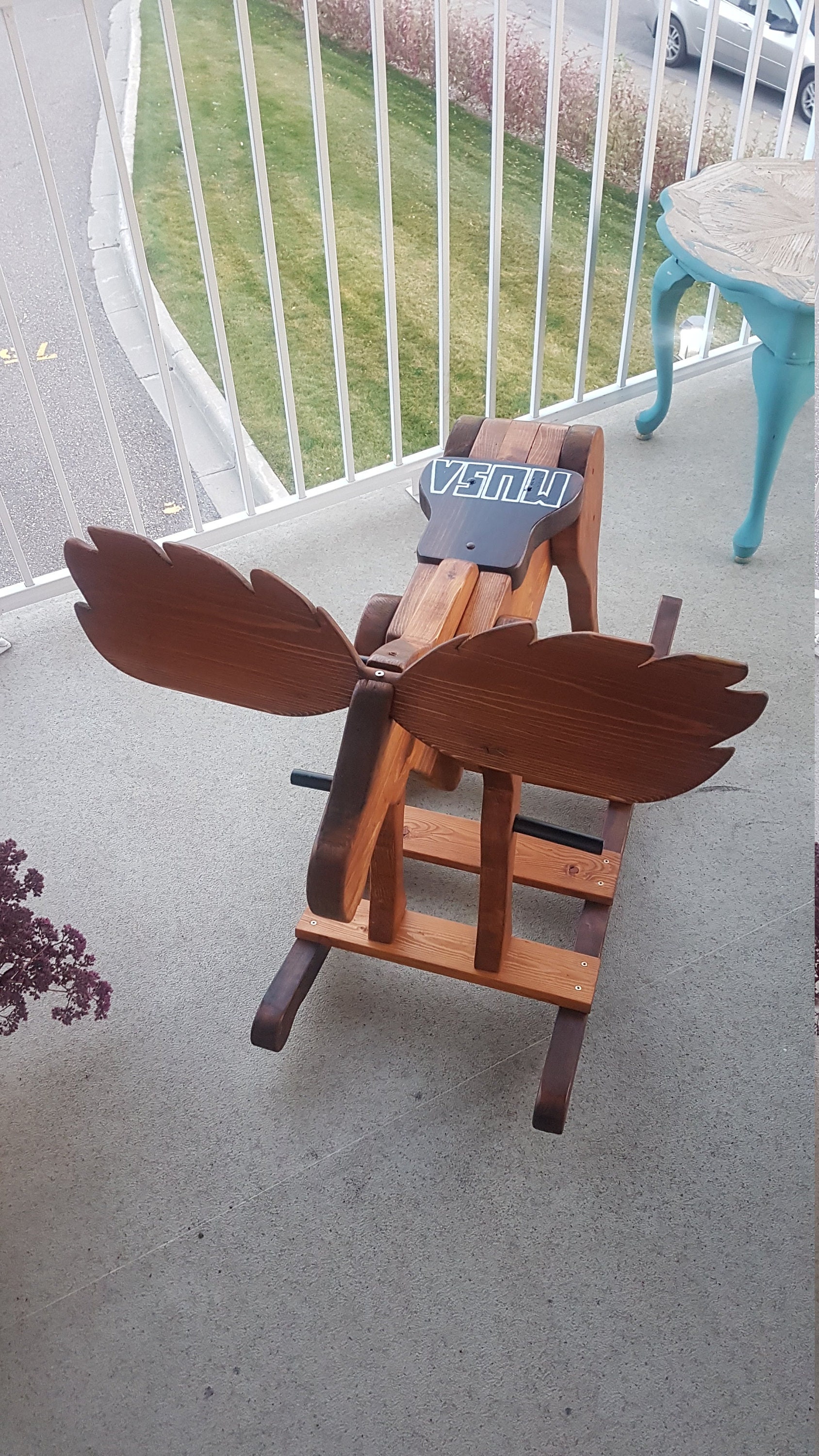 Personalized Handmade Wooden Custom Rocking Moose - Etsy Canada