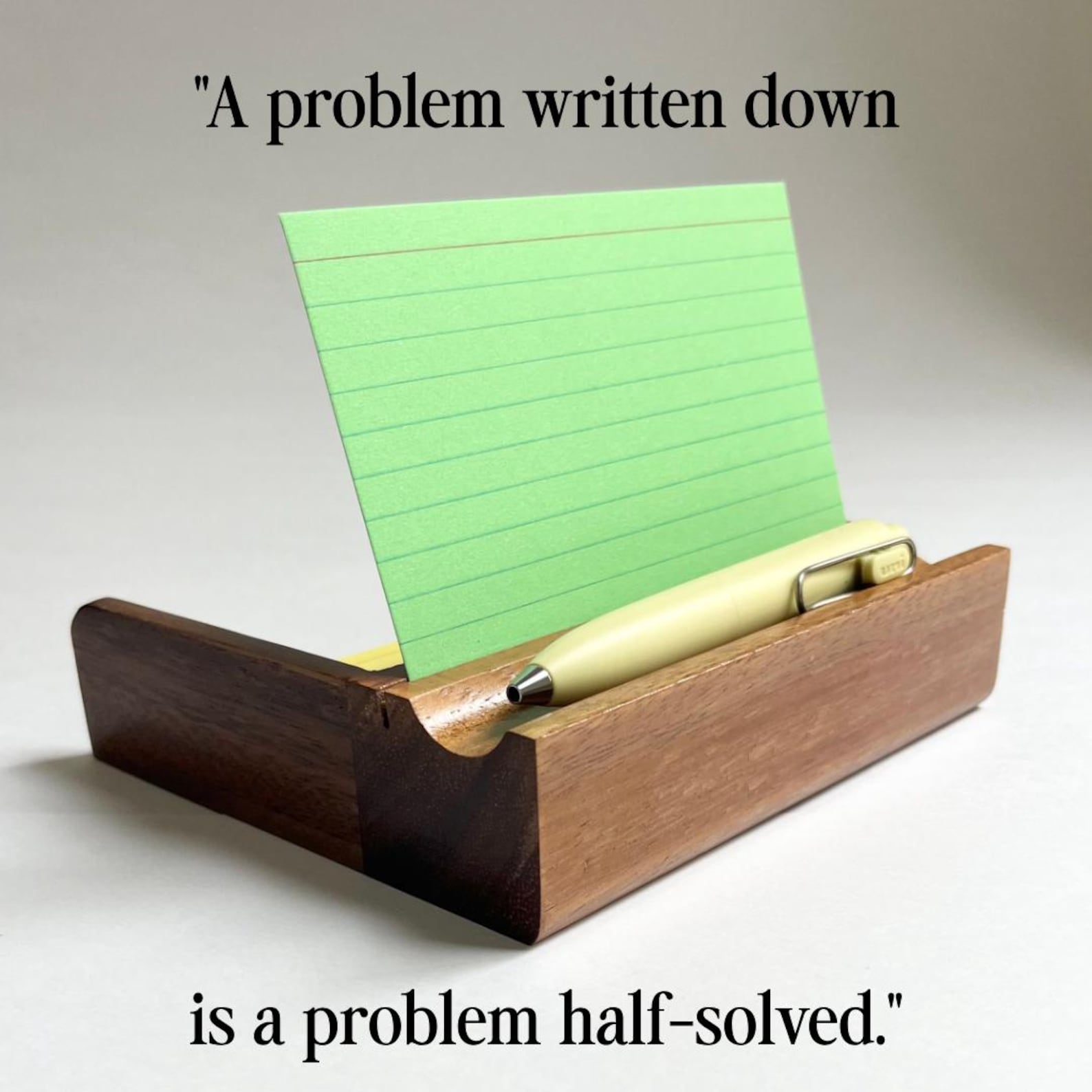 The "to-do-nest" - Index Card Holder - Bedside Index Card Stand - Index ...