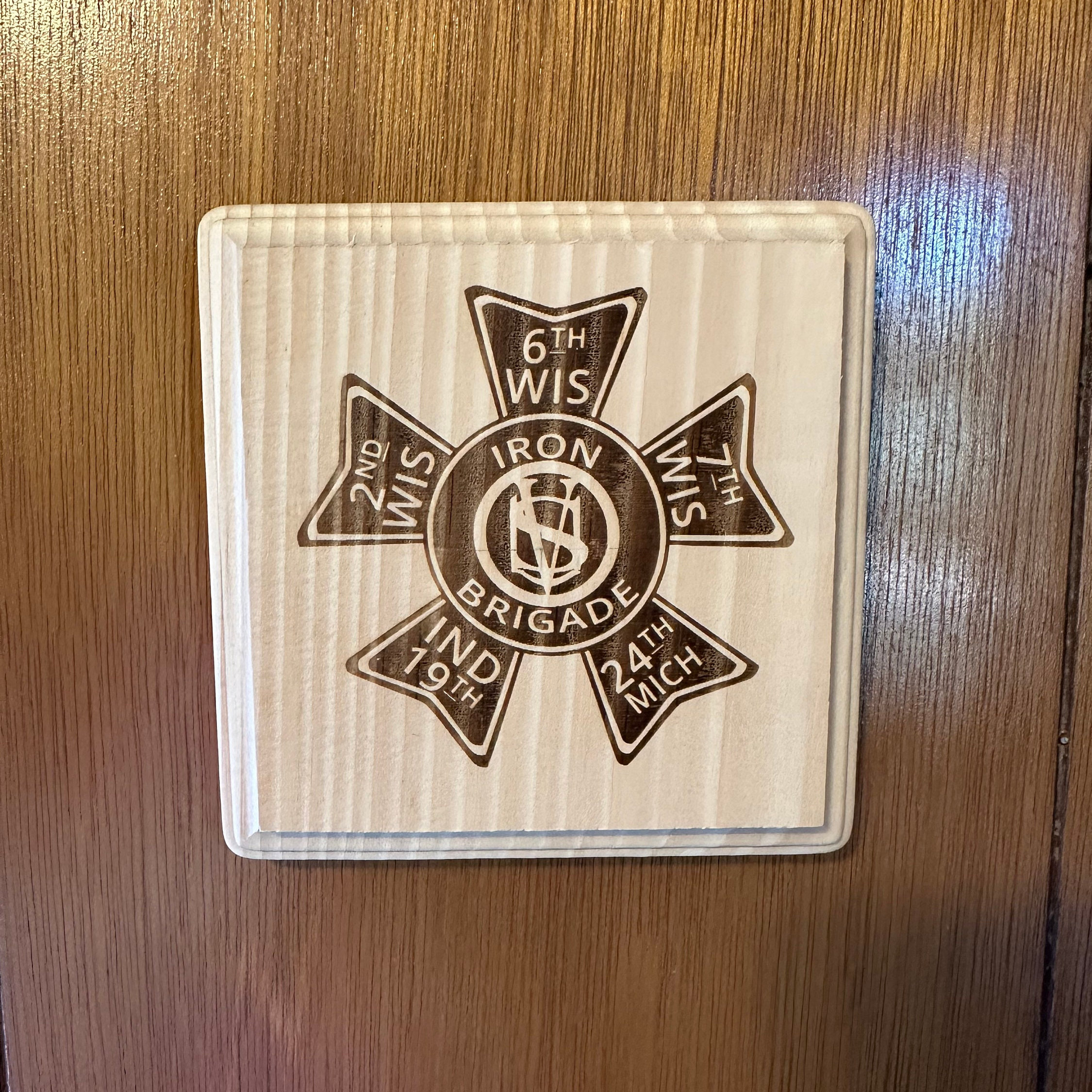 Iron Brigade Engraved Wooden Plaque - Etsy