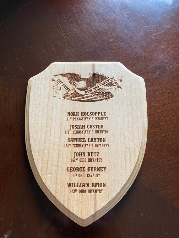 Custom Union Veteran Heritage Shield - Etsy