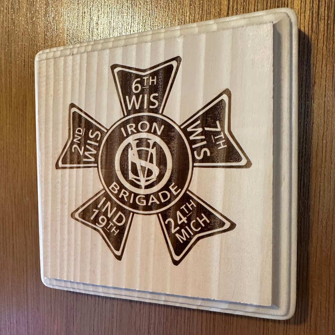 Iron Brigade Engraved Wooden Plaque - Etsy