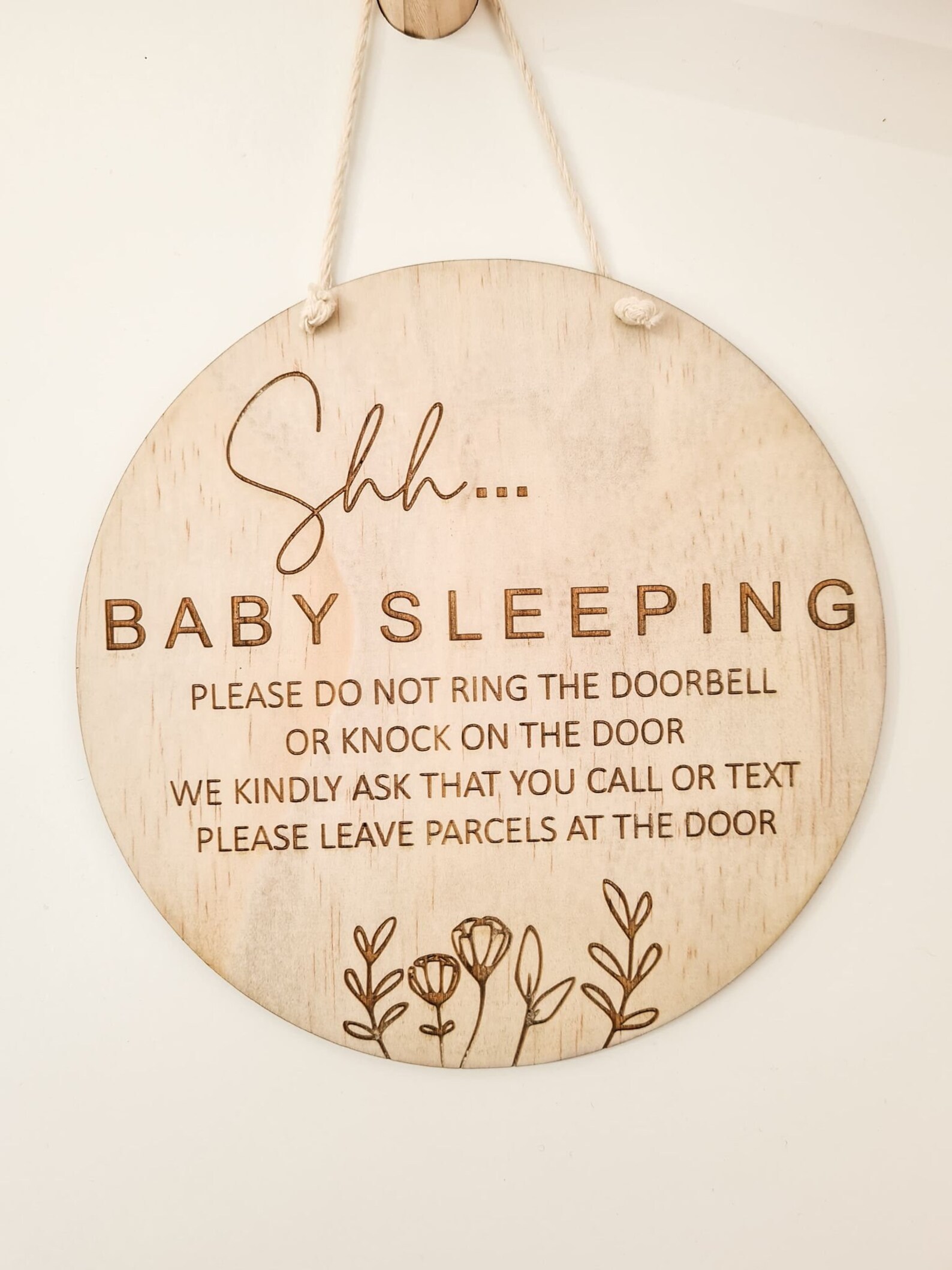 Baby Sleeping Sign New Baby Sign Baby Sleeping Plaque Do - Etsy Australia