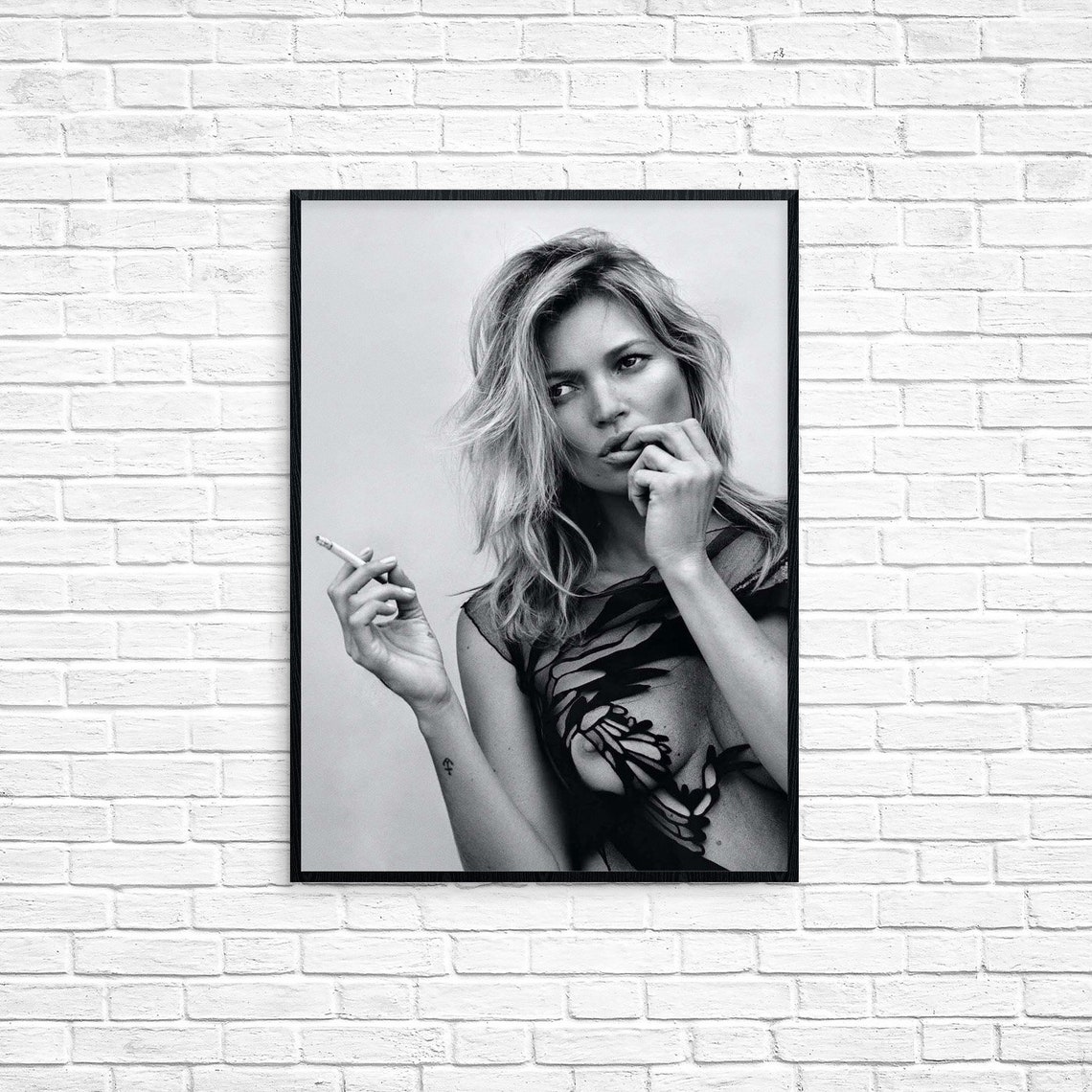 Kate Moss Cigar Smoking Poster Kate Moss Print Wall Art - Etsy