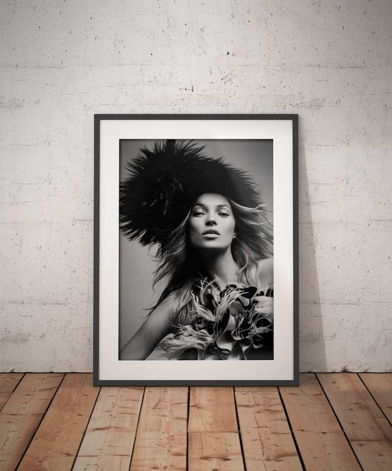 Kate Moss Poster Kate Moss Print Wall Art Fashion Print Kate - Etsy