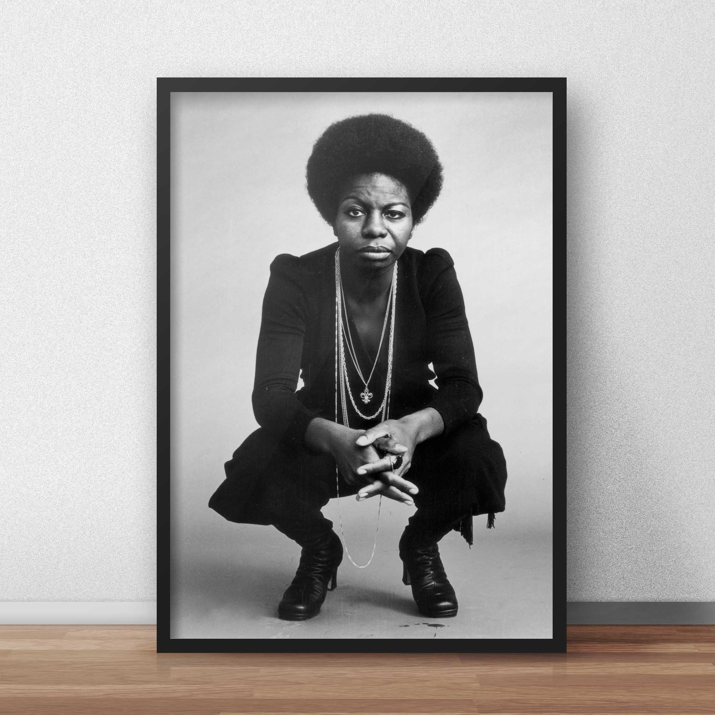 Nina Simone Poster Nina Simone Print Art American Singer Etsy