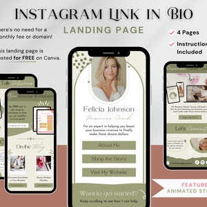 Instagram Template Social Media Bundle for Coaches, Canva Bundle ...