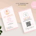 Bakery Business Card QR Code, Vertical DIY Cake Business Card Canva ...