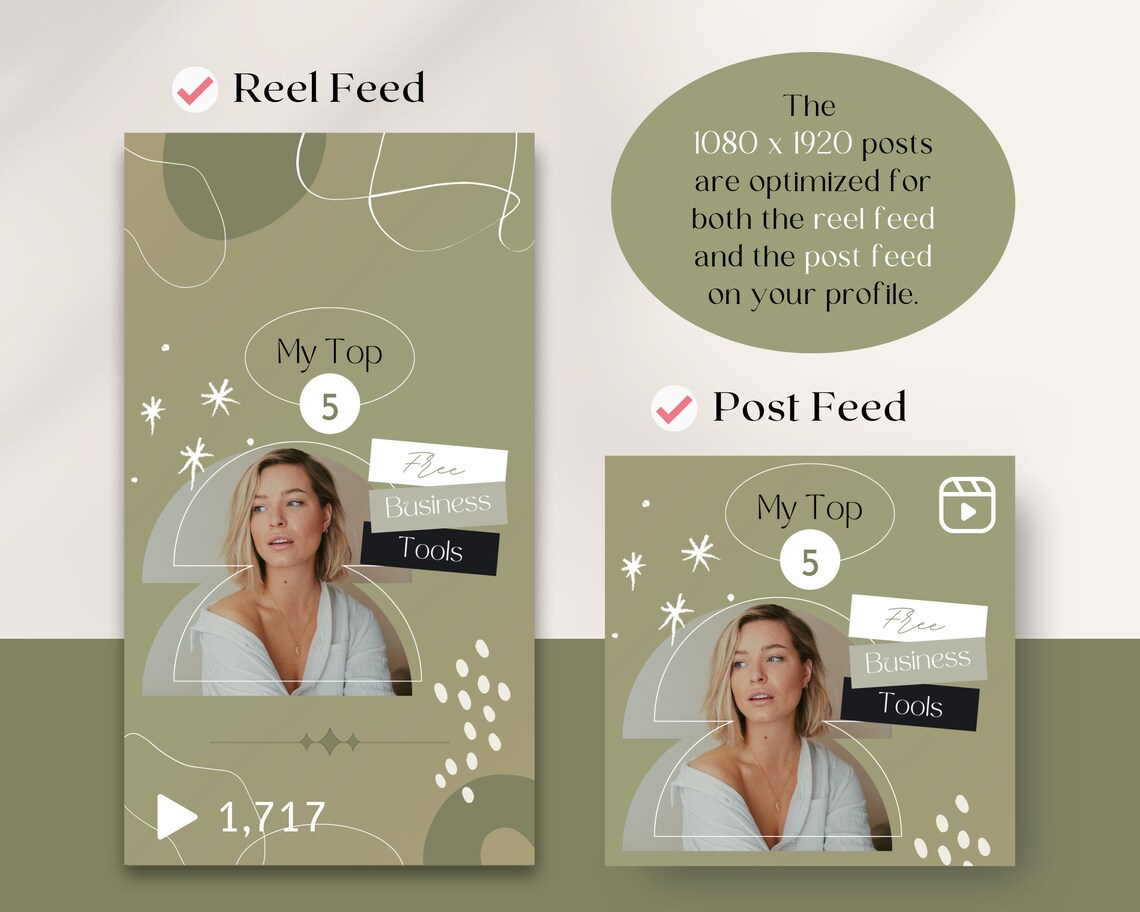 15 Green Instagram Reels Template, Coaching Templates Instagram Content ...