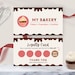 Cake Loyalty Card for Bakery Business, Bakery Branding Rewards Card ...