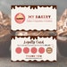 Cake Loyalty Card for Bakery Business, Bakery Branding Rewards Card ...
