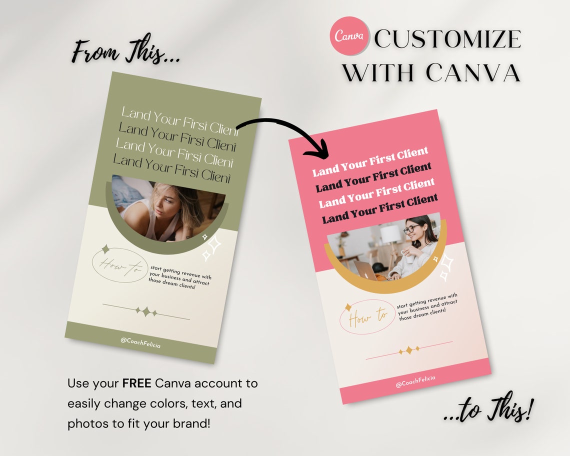 15 Green Instagram Reels Template, Coaching Templates Instagram Content ...