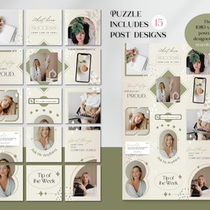 Instagram Template Social Media Bundle for Coaches, Canva Bundle ...