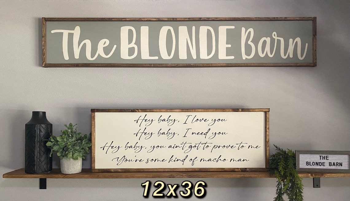Hey Baby, I Love You Hey Baby I Need You Wooden Signs - Etsy