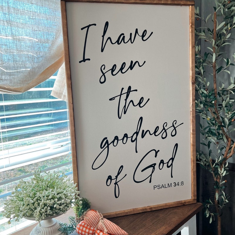 Goodness of God Sign - Etsy