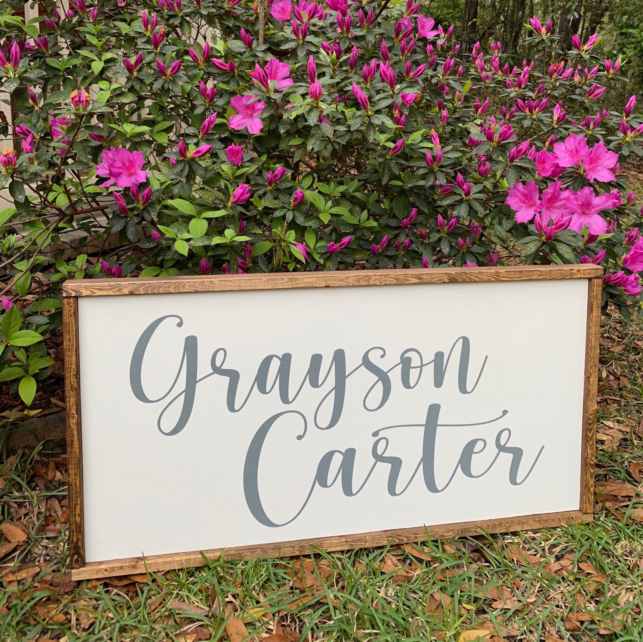 Carter Baby Name Signs
