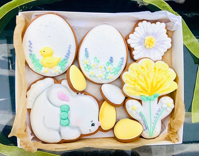 Spring Bunny Biscuits Last Few Sets - Etsy
