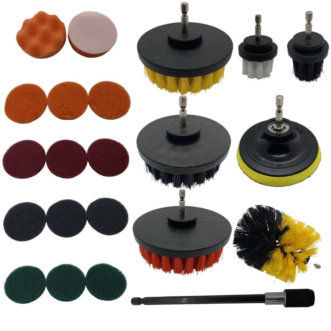 Diamond Shine 22 Piece Drill Brush Attachment Set Almohadillas de ...