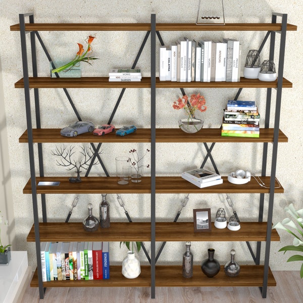 Industrial Bookcase - Etsy