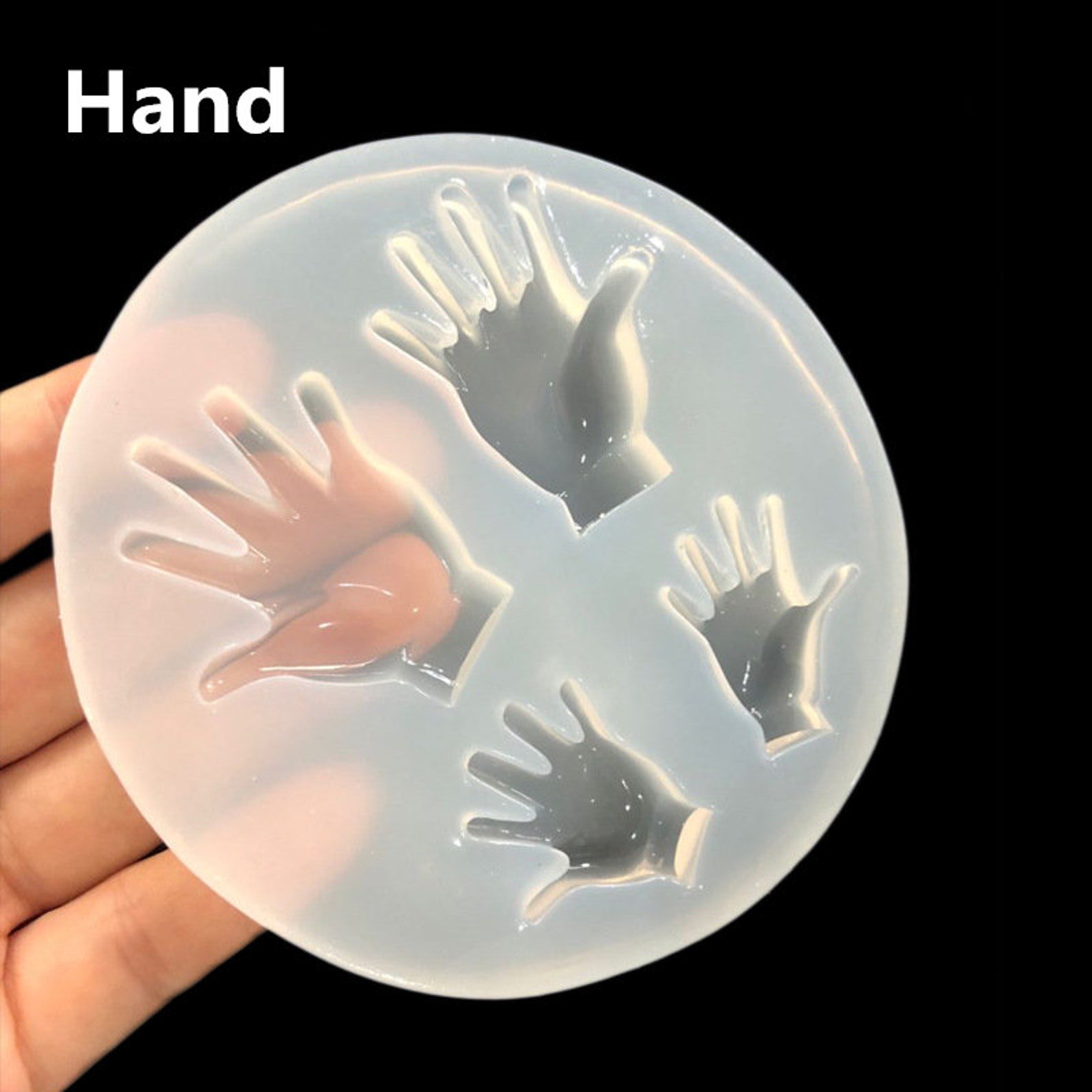 3D silicone mold resin clay hand print foot print mold decor | Etsy