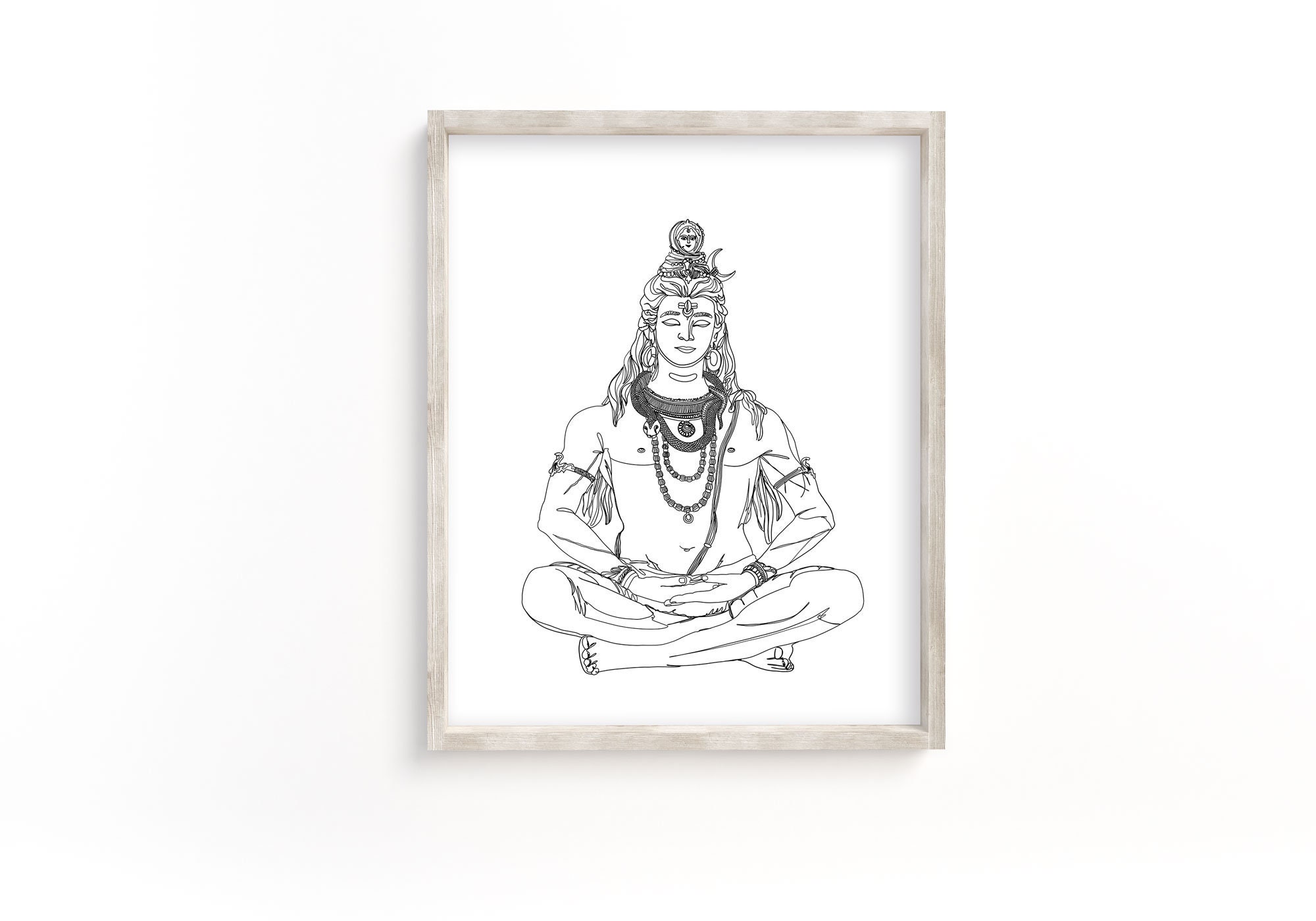 Pencil Drawing Of Lord Shiva