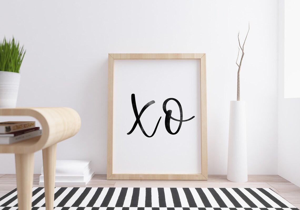 XO Printable Wall Art, XO Print, XO Poster, Love Print Typography ...