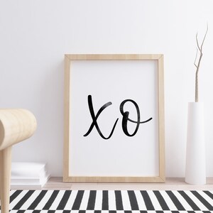 XO Printable Wall Art, XO Print, XO Poster, Love Print Typography ...