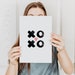 XO Printable Wall Art, X and O Print, Valentine's Day Print, Valentine ...