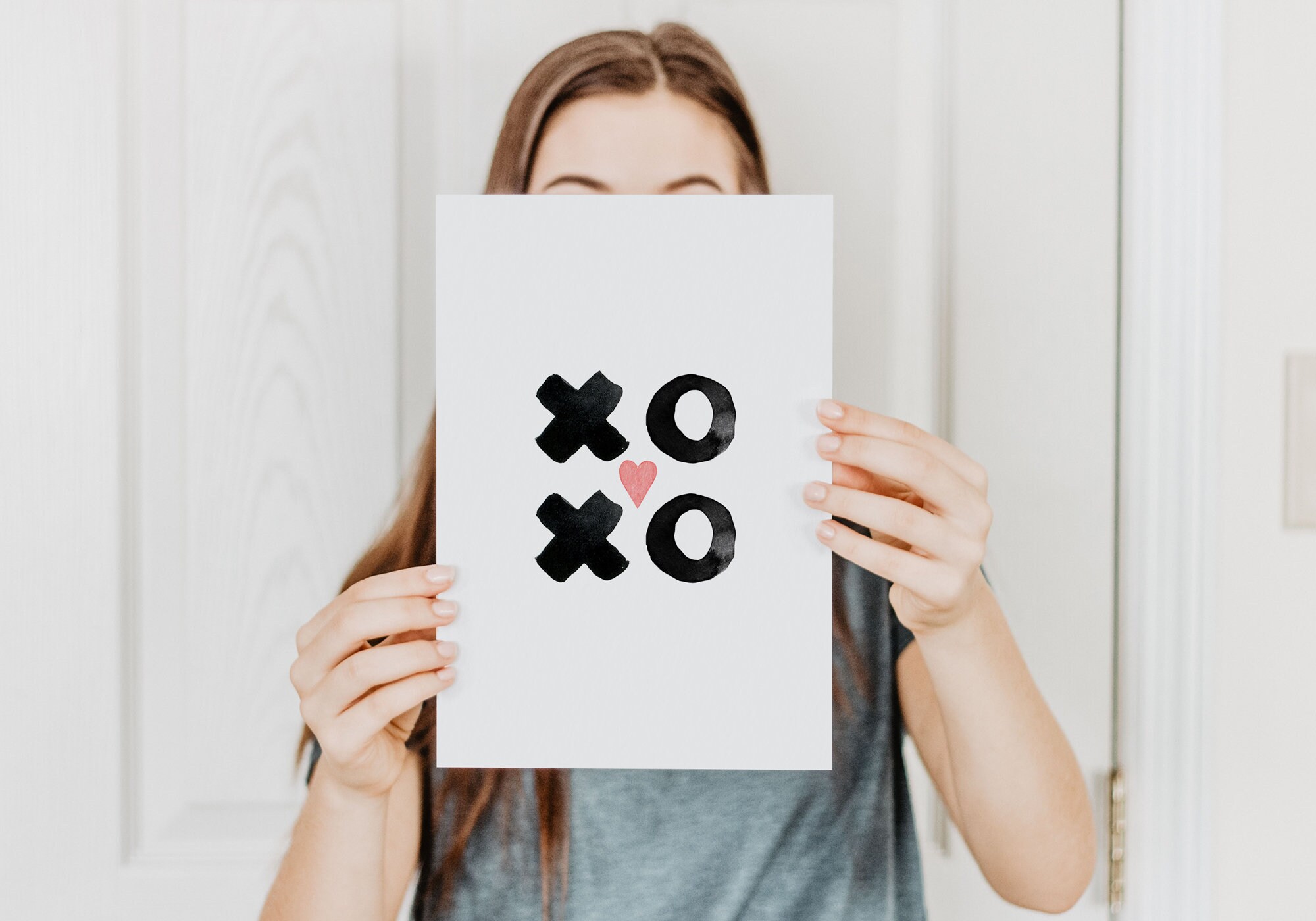 XO Printable Wall Art, X and O Print, Valentine's Day Print, Valentine ...