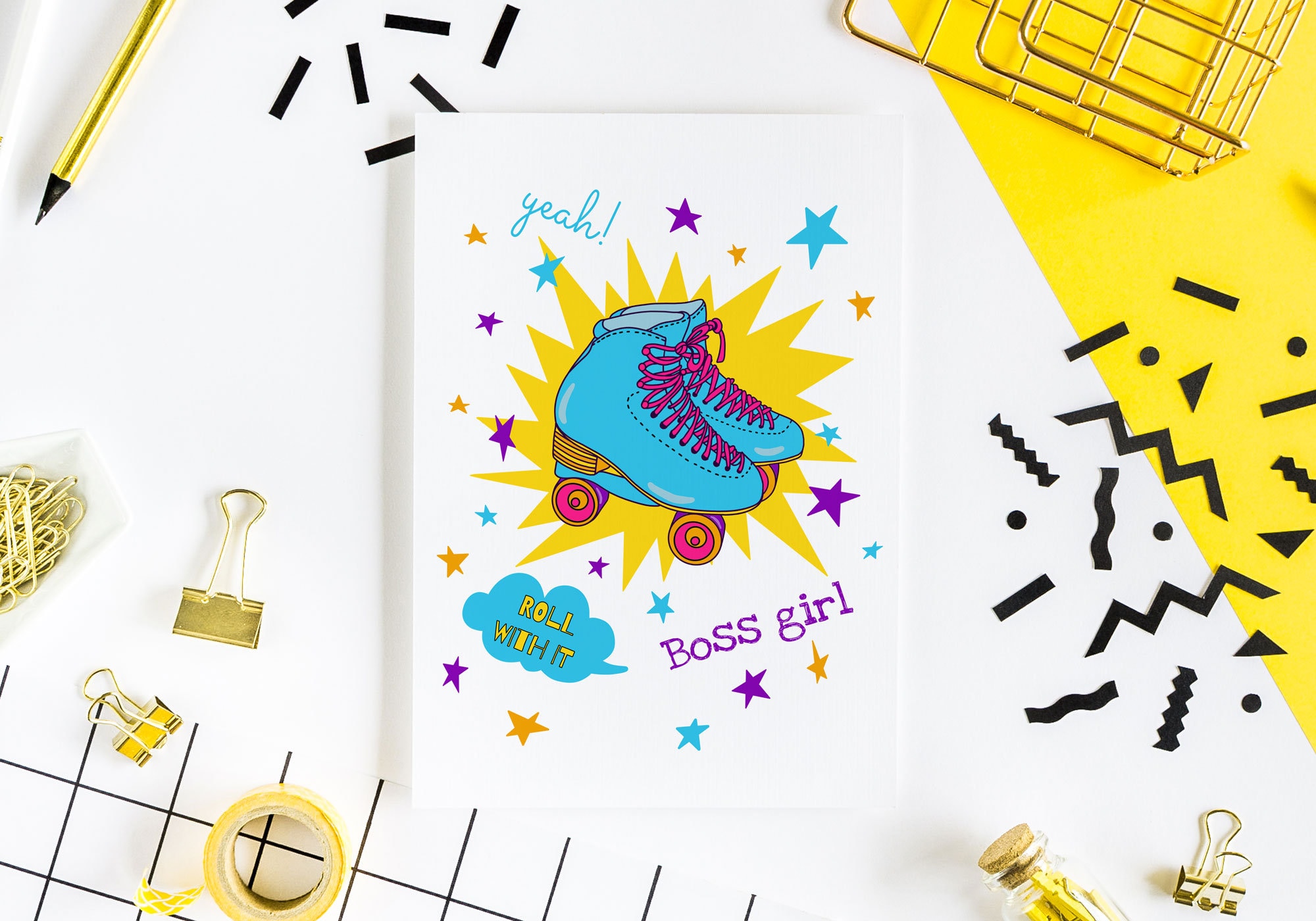 Roller Skate PRINTABLE / Roller Skating, Skating, Boss Girls Print ...