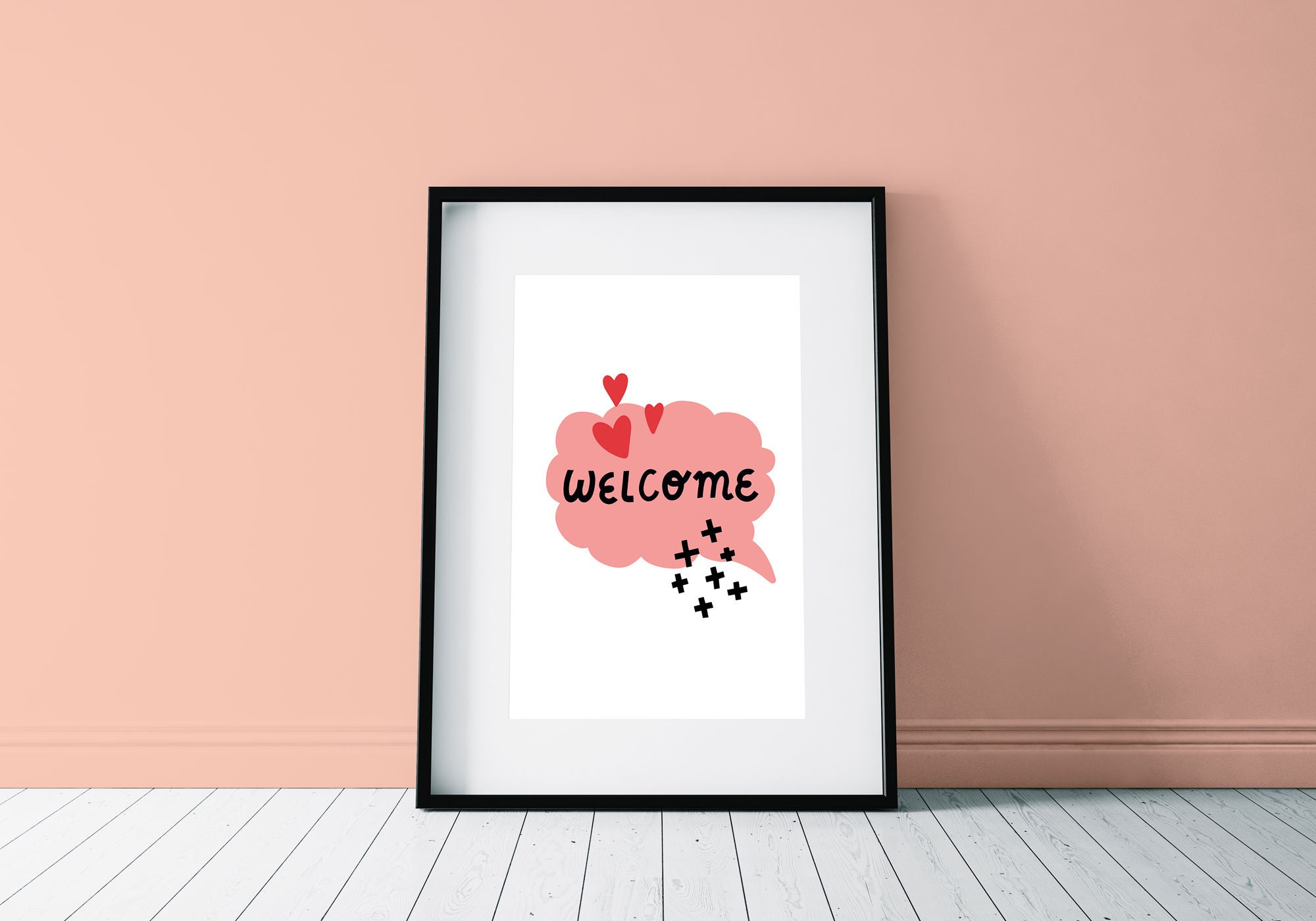Welcome Sign. Modern Printable Art. Instant Download. Teenager Room ...