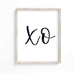 XO Printable Wall Art, XO Print, XO Poster, Love Print Typography ...
