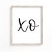XO Printable Wall Art, XO Print, XO Poster, Love Print Typography ...