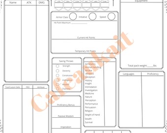 Dnd Log Sheet - Etsy