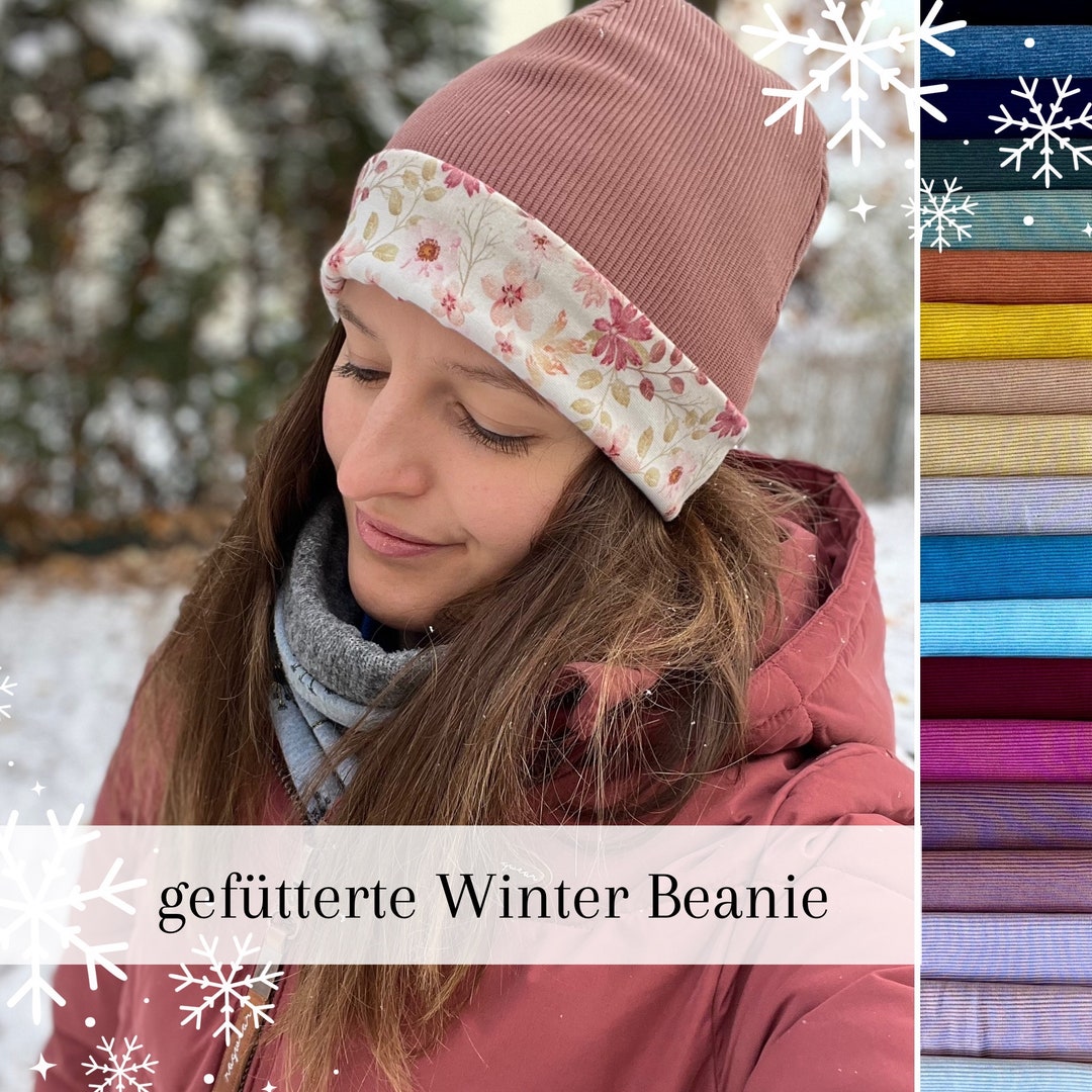 Winter Reversible Hat Hair Band and Loop Scarf - Etsy